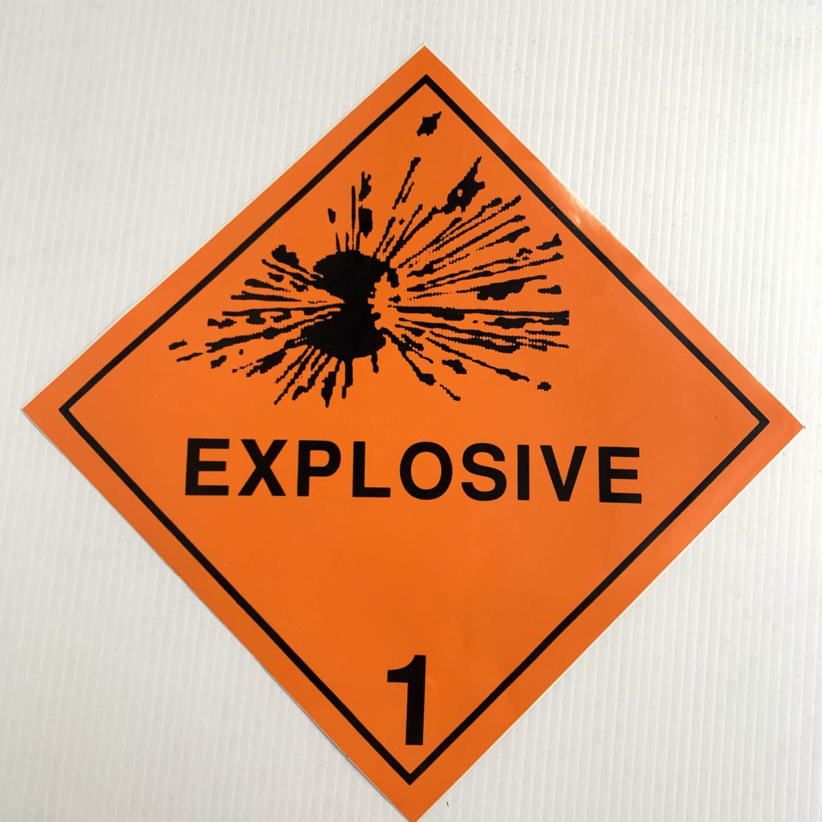 Hazardous Materials Placard Explosives Class 1 – Marair